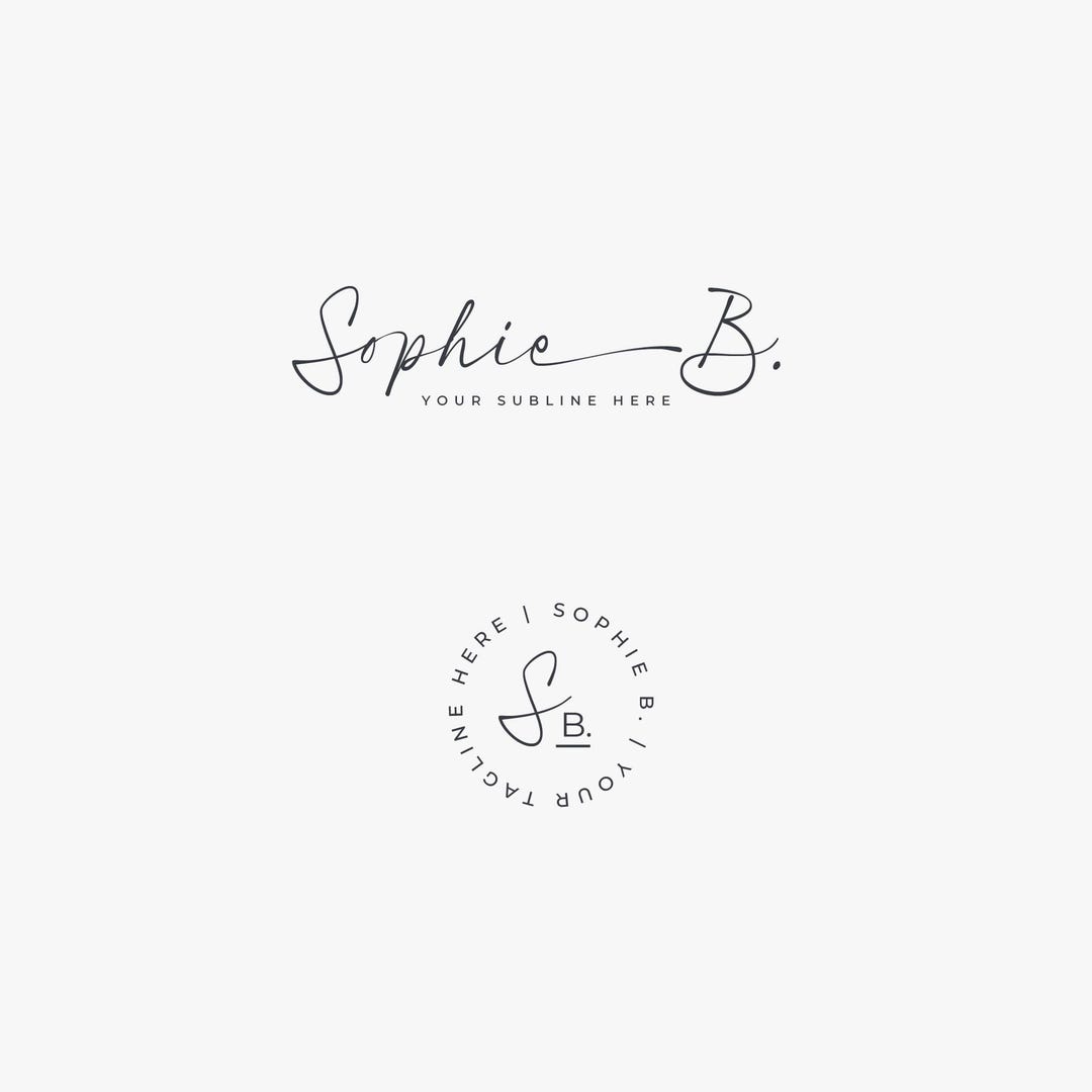 Modern Text Logo Personalized Logo Text Logo Design Branding Kit ...