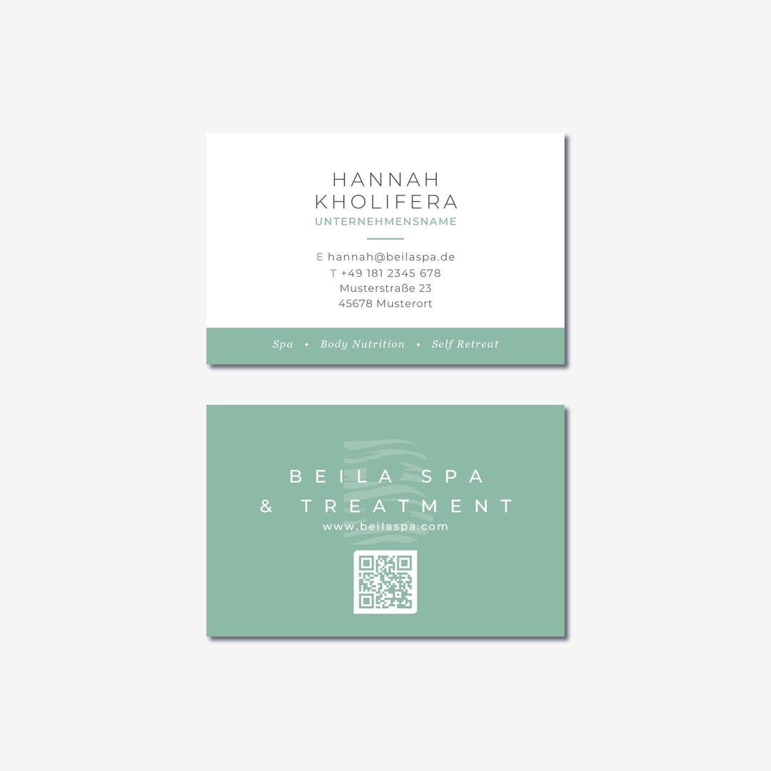 Wellness & Spa Business Cards | Creative Business Cards | Business ...