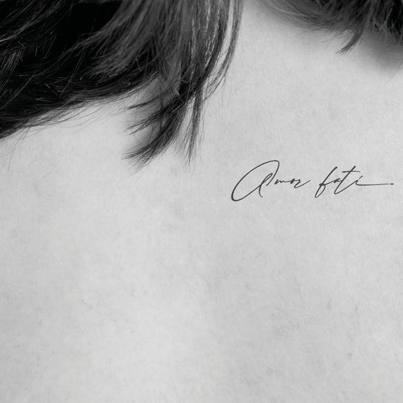 Amor fati tattoo designs - Bronctattooaus.com