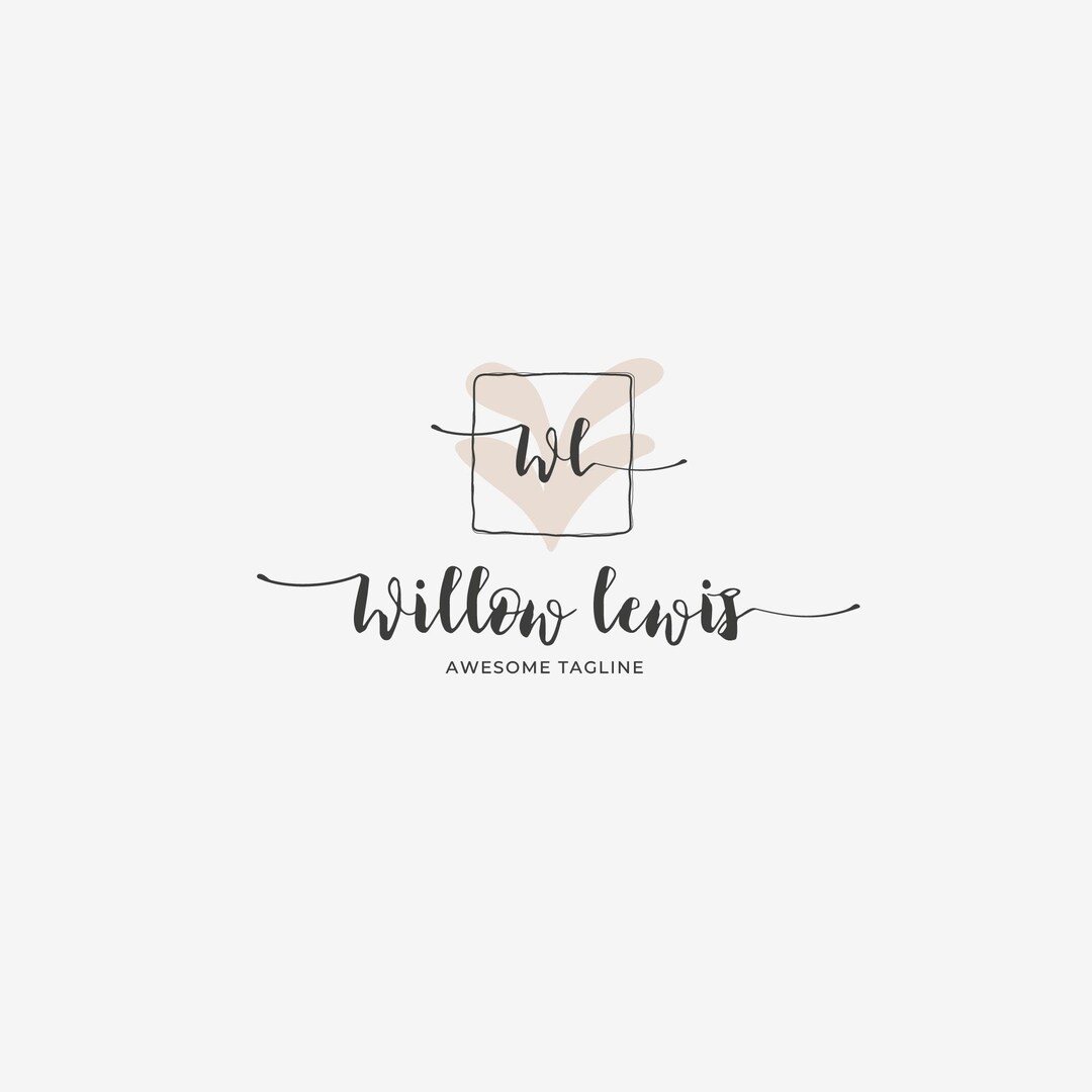 Square Text Logo | Modern Font Design | Customizable Branding | for ...
