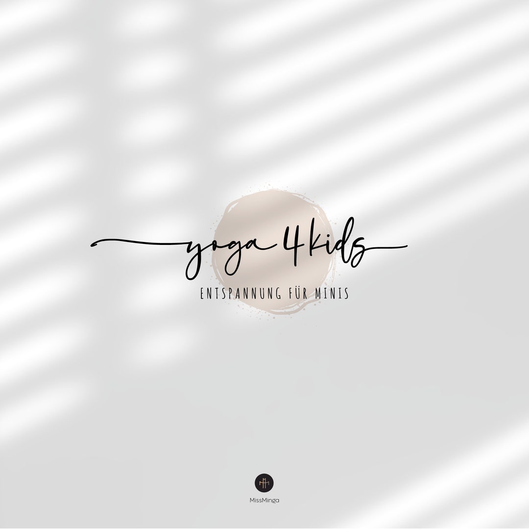 Custom Script Logo With Long Swashes Universal Font Logo for Yoga ...