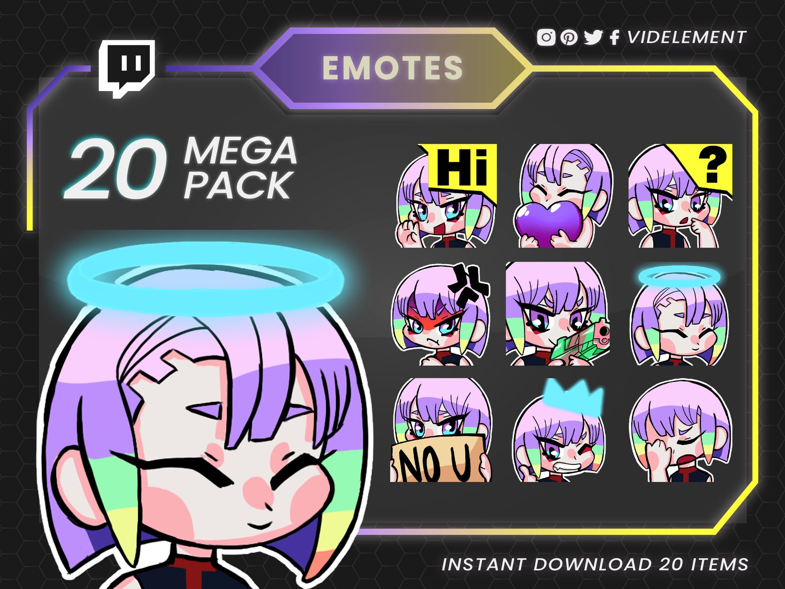 Anime Emotes Manga Emote Twitch Cute Emotes Discord Emotes - Etsy