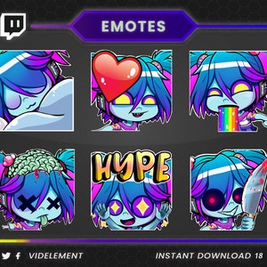 Twitch Emotes, Twitch Sub Emotes, Zombie Emotes, Monster Emotes ...
