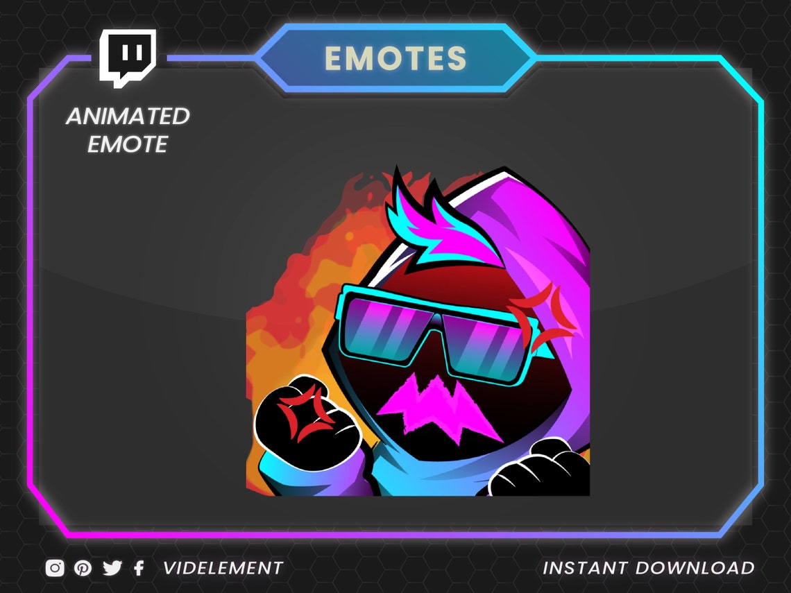 Angry Emote Animated Emote Twitch Emote Discord Emote - Etsy
