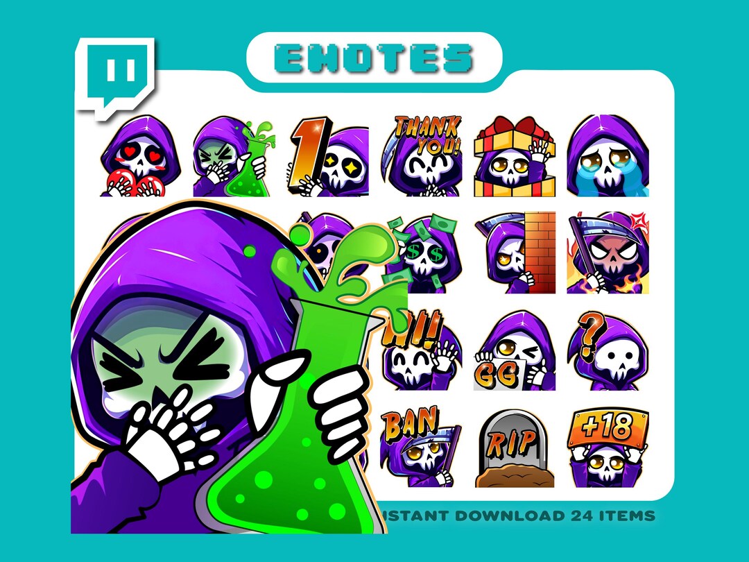 Black Friday Deal, Twitch Emotes, Hooded Emotes, Reaper Emotes ...
