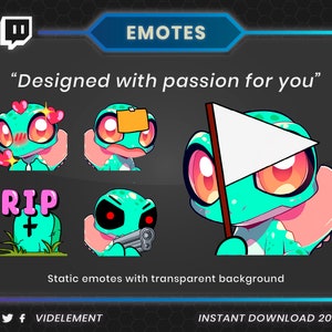 20 Twitch Emotes Celebrating the Sleek Style of Chibi Lizards | Twitch ...