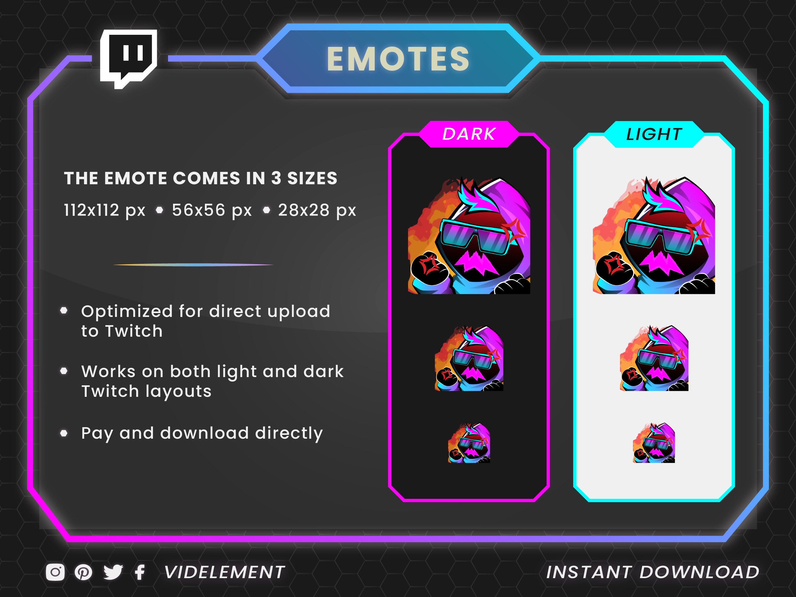 Angry Emote Animated Emote Twitch Emote Discord Emote - Etsy Canada
