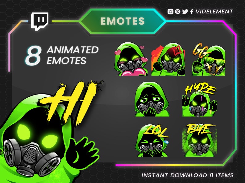 Animated Emotes Twitch Emotes Discord Emotes Twitch Sub - Etsy