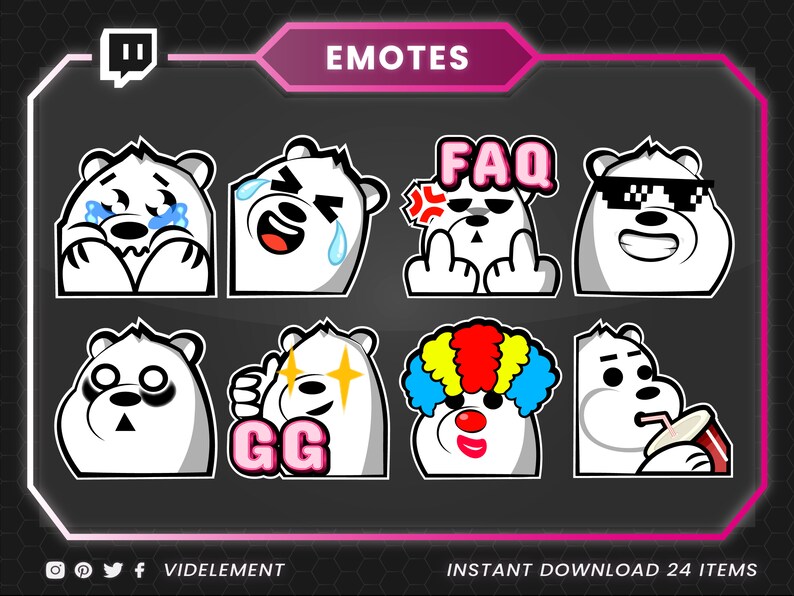 Twitch Emotes Twitch Sub Emotes Discord Emotes Text Emotes - Etsy