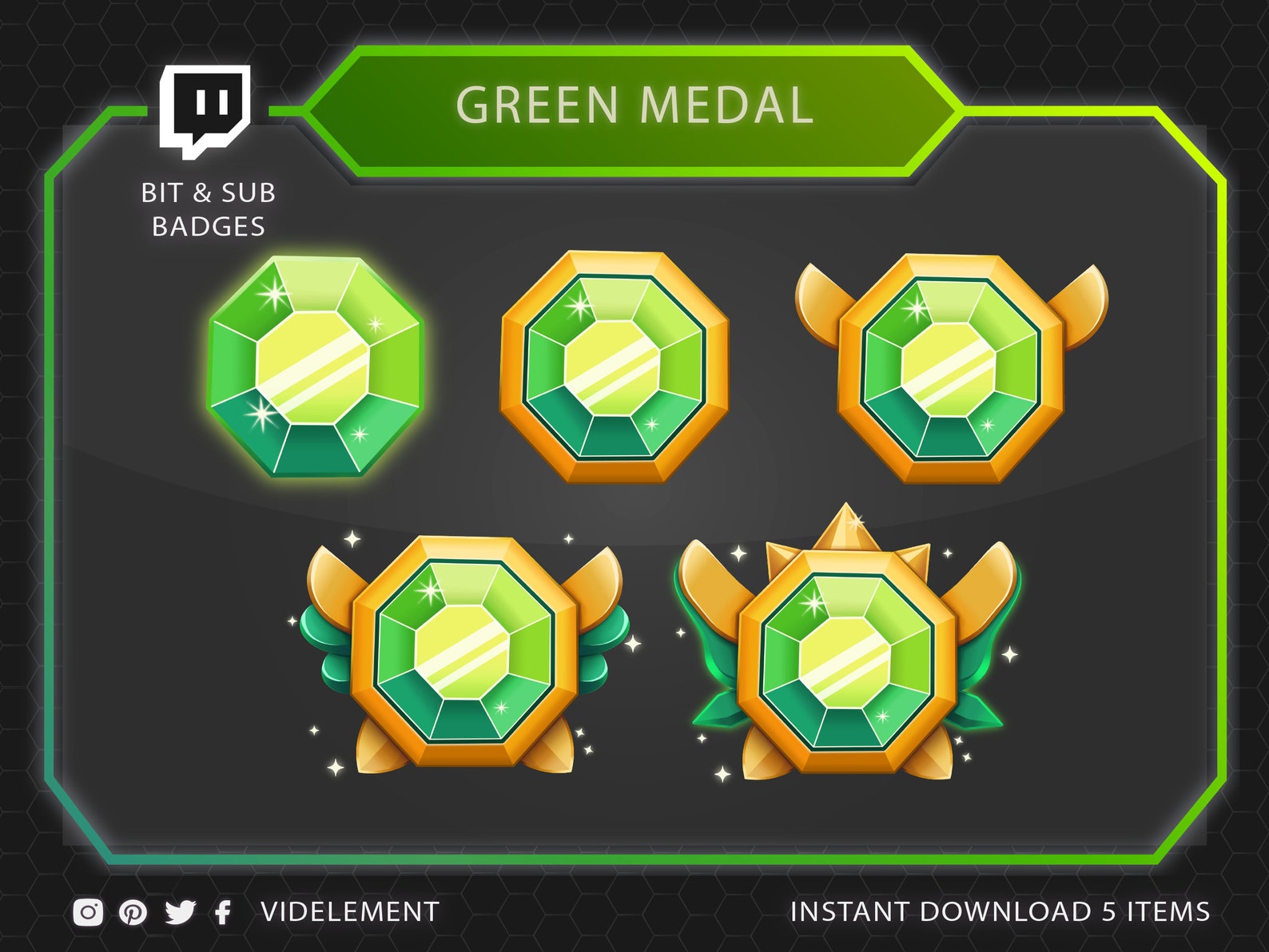 Twitch Sub Badge Twitch Badge Sub Badge Twitch Twitch Bit - Etsy