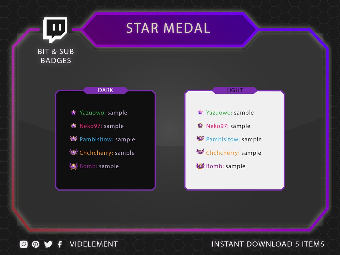 Twitch Sub Badge, Twitch Badge, Sub Badges Twitch, Twitch Bit Badge ...