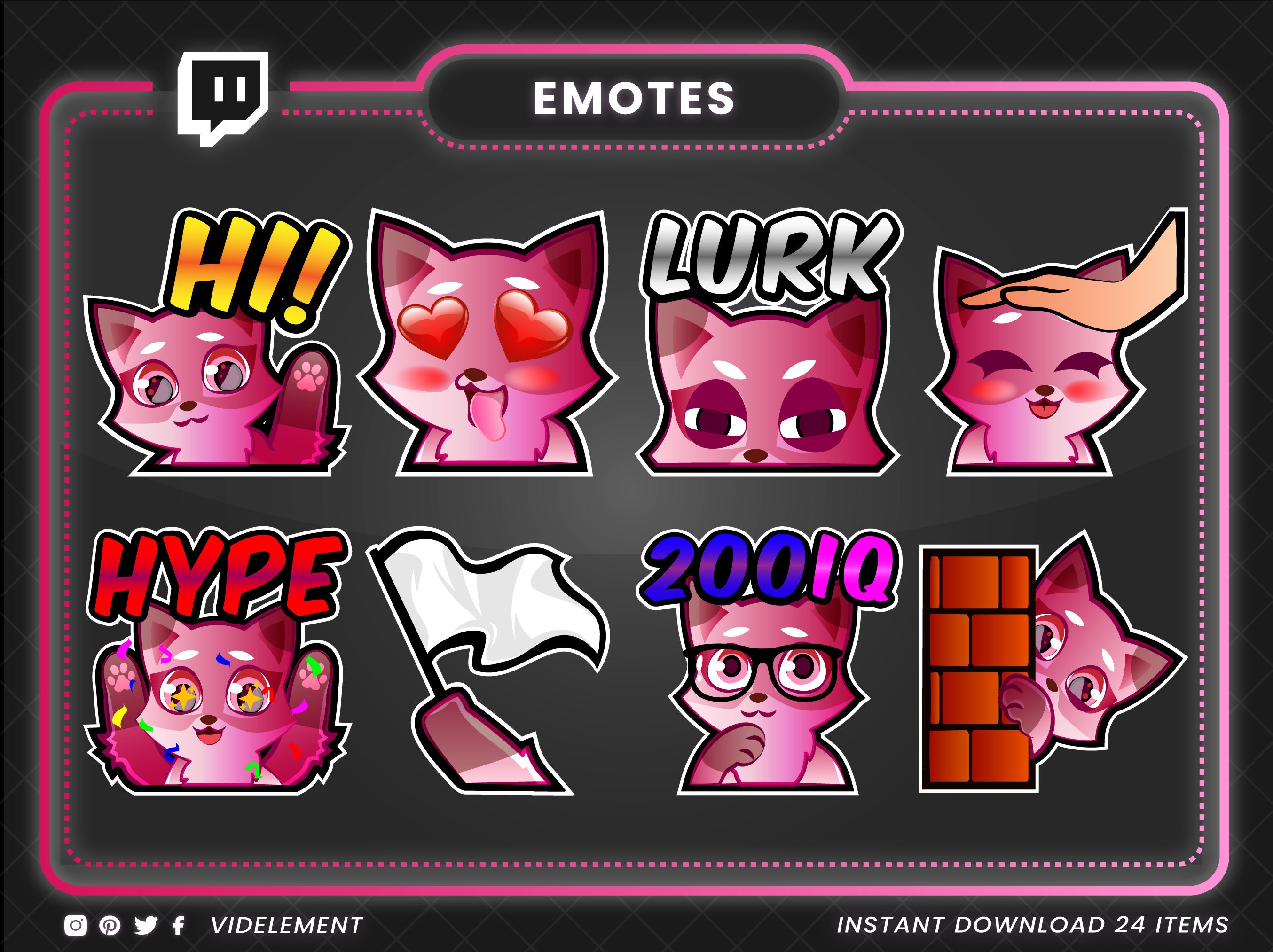 Twitch Emotes Twitch Sub Emotes Text Emote Discord Emote - Etsy Canada