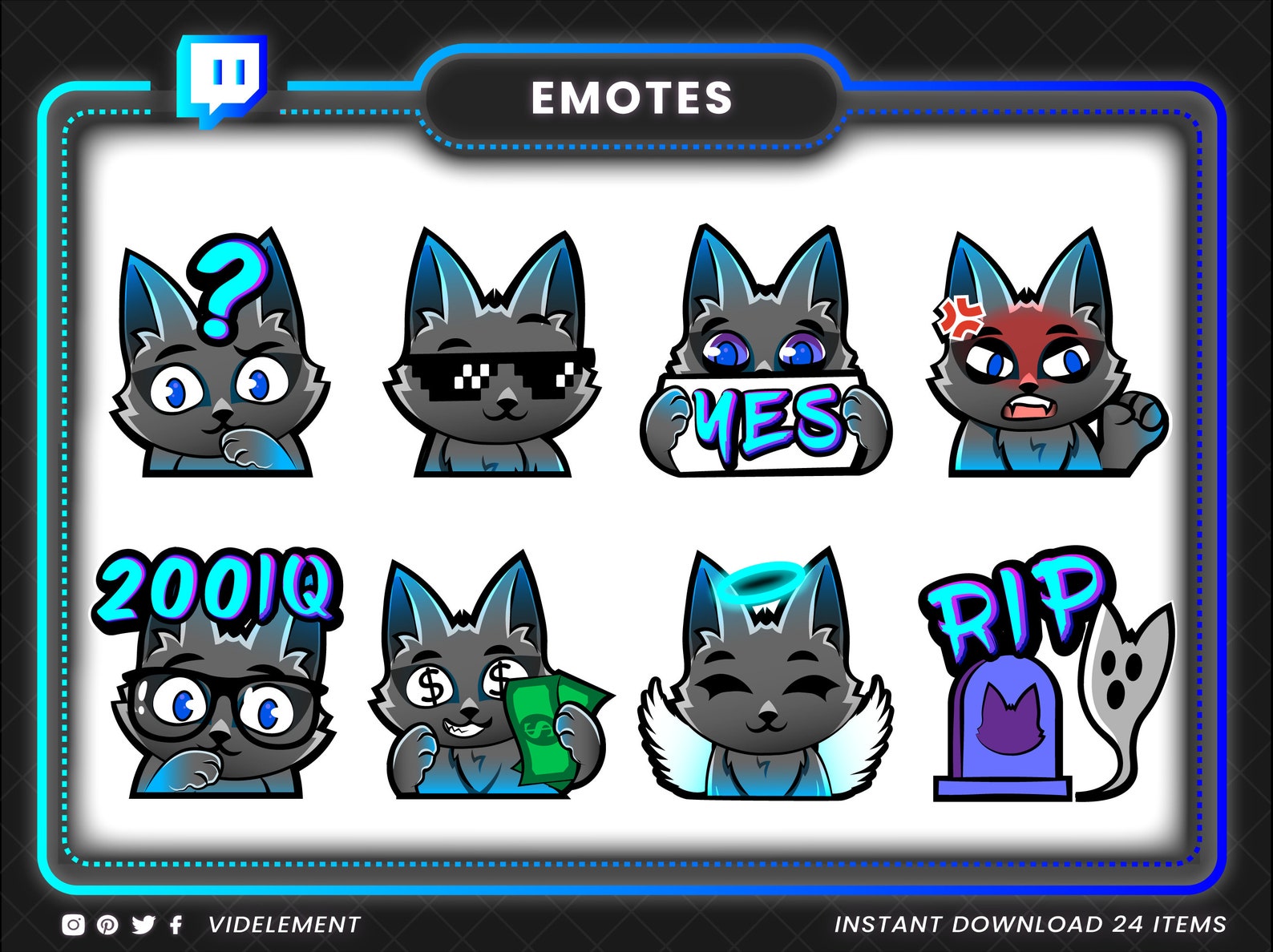 Twitch Emotes Twitch Sub Emotes Discord Emotes Text Emotes - Etsy