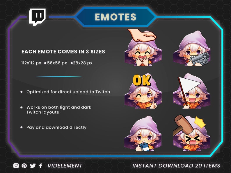 Twitch Emotes, Twitch Emote, Emotes Twitch, Anime Emote, Kawaii Emotes ...