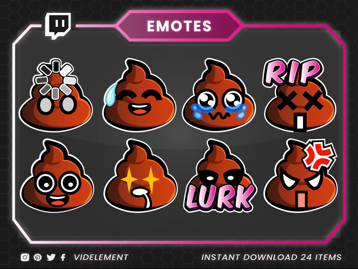Poop Emotes, Twitch Emotes, Emotes Twitch, Discord Emotes, Cute Emotes ...
