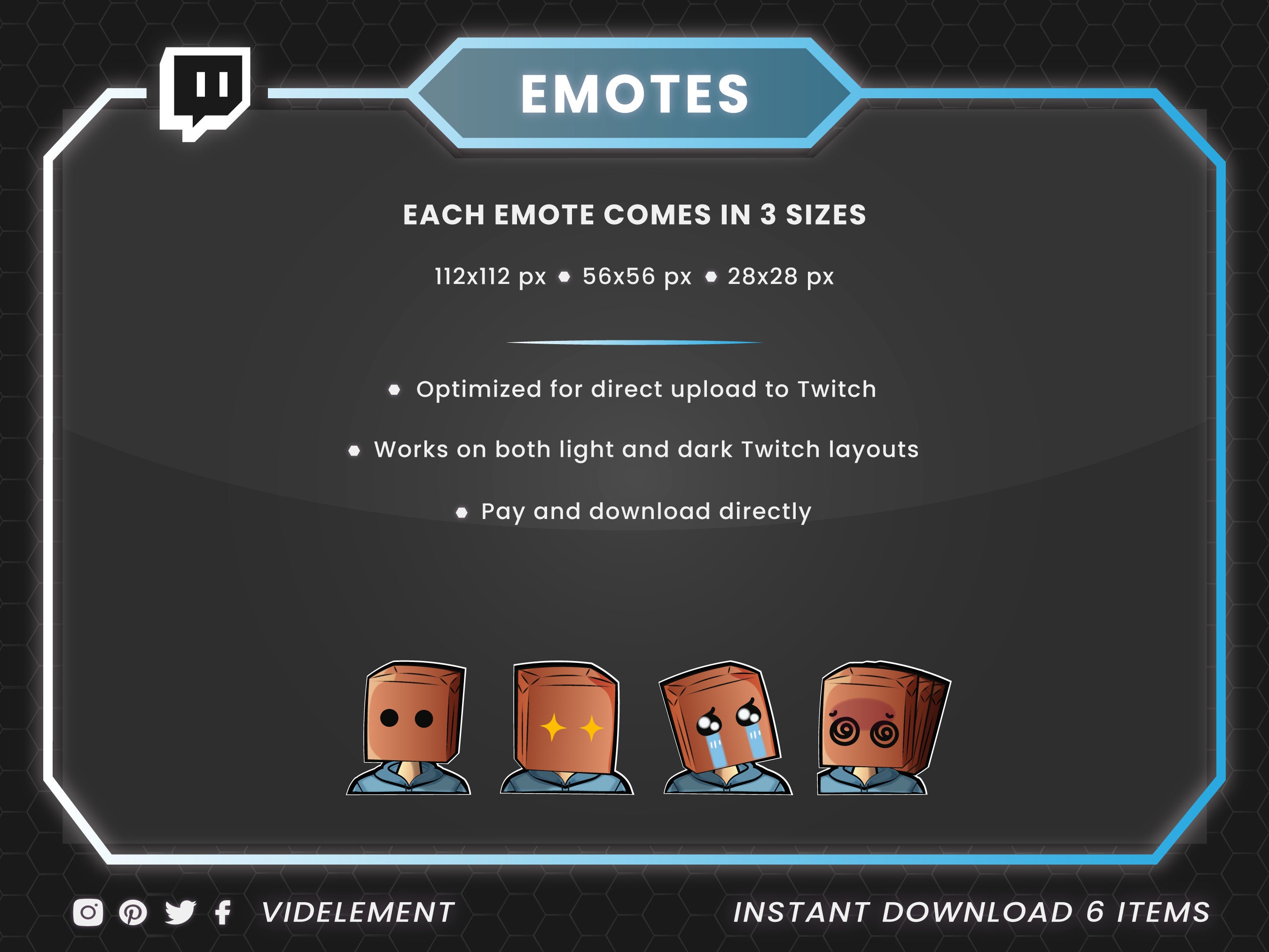 Twitch Emotes Discord Emotes Twitch Sub Emotes Cute Emotes - Etsy Canada
