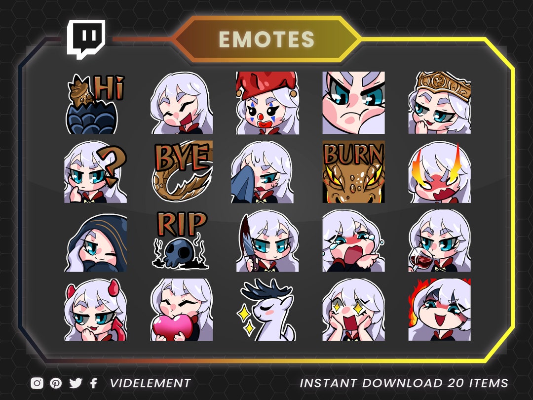 Anime Emotes, Manga Emote, Twitch Cute Emotes, Discord Emotes, Text ...