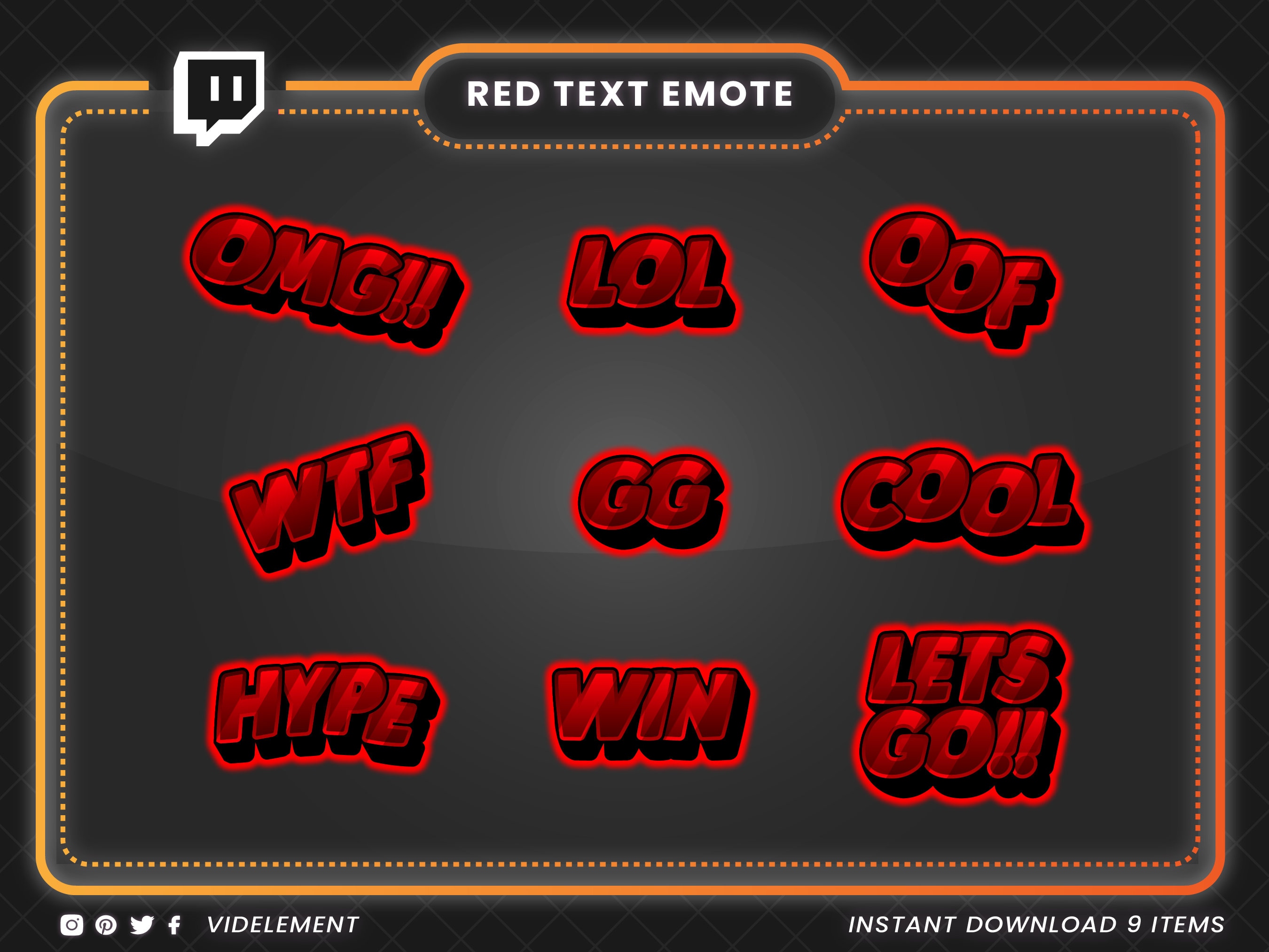 Twitch Text Emote Text Emotes Twitch Emotes Discord Emotes - Etsy