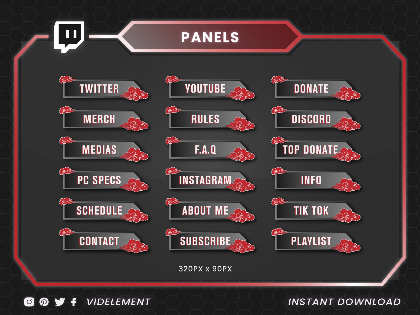Stream Overlay, Stream Overlay Package, Twitch Stream Overlay, Stream ... Stream Overlay, Stream Overlay Package, Twitch Stream Overlay, Stream ...