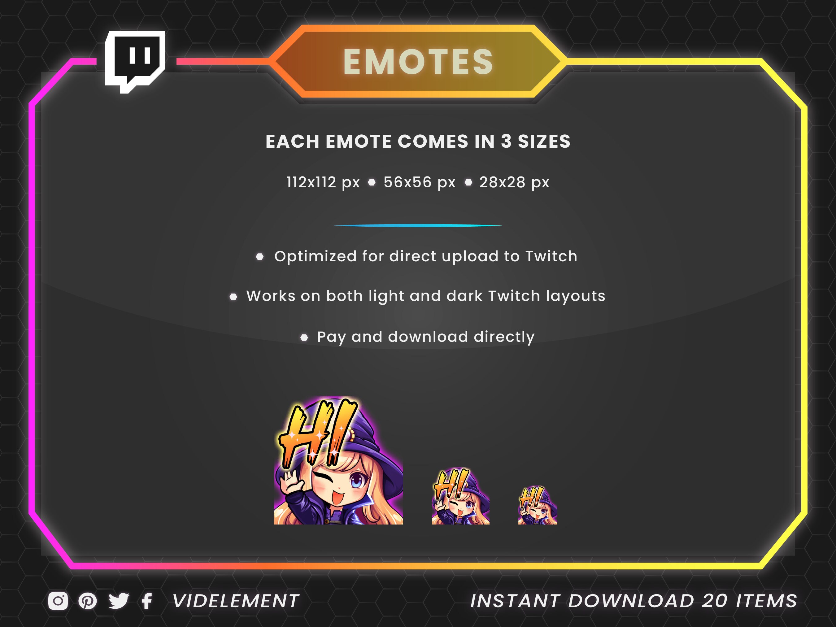 Twitch Emotes, Twitch Sub Emotes, Discord Emote, Witch Emotes ...
