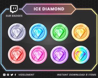 6 Twitch Sub Badges Cat Space Kitty Pretty Kawaii - Etsy