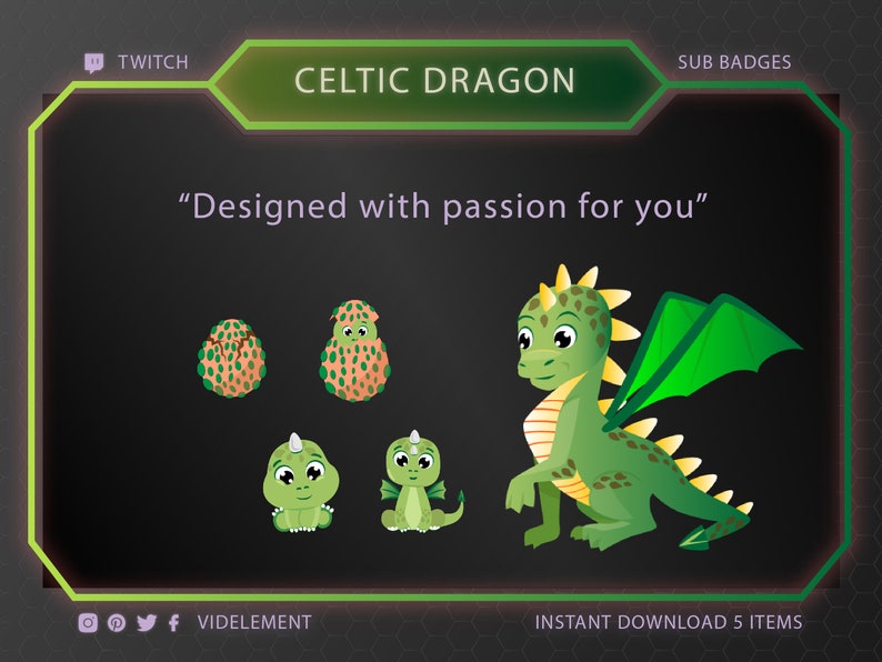 Dragon Sub Badges Twitch Sub Badges Twitch Badges Twitch - Etsy
