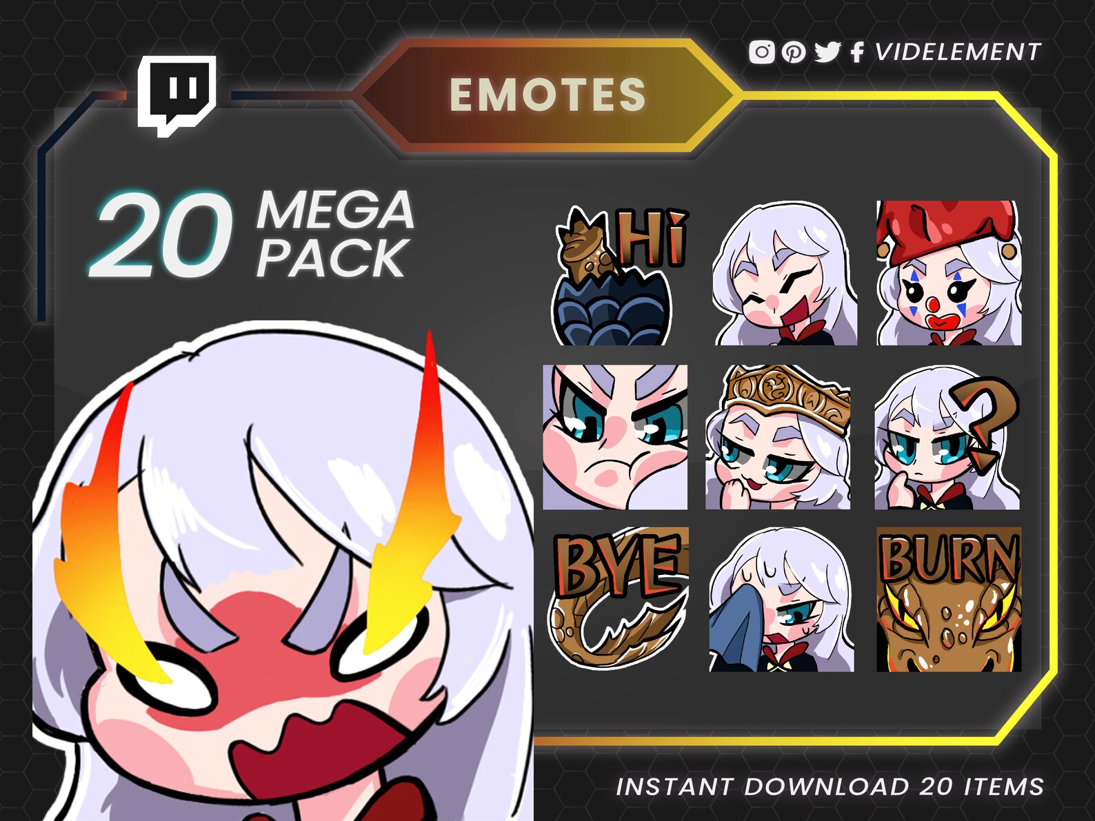 Anime Emotes Manga Emote Twitch Cute Emotes Discord Emotes Etsy