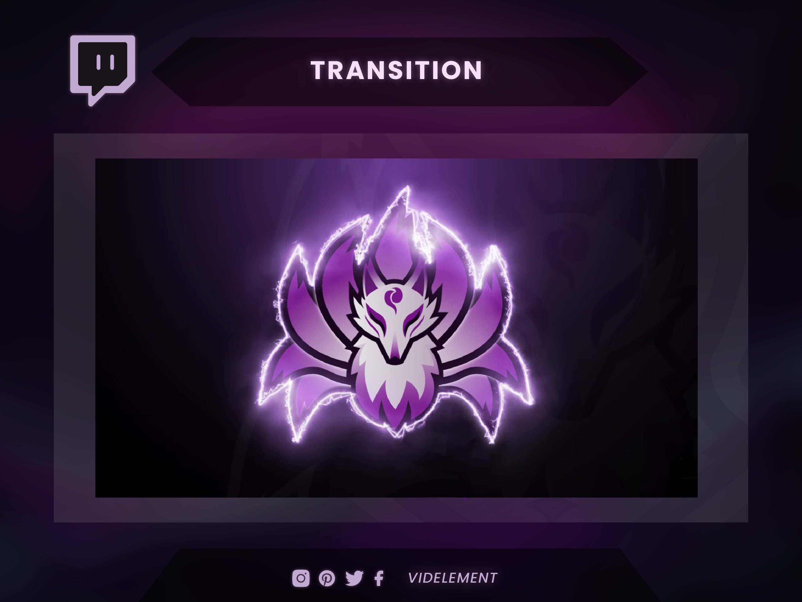 Fox Stream Pack Animated Webcam Overlay Twitch Panels - Etsy Australia