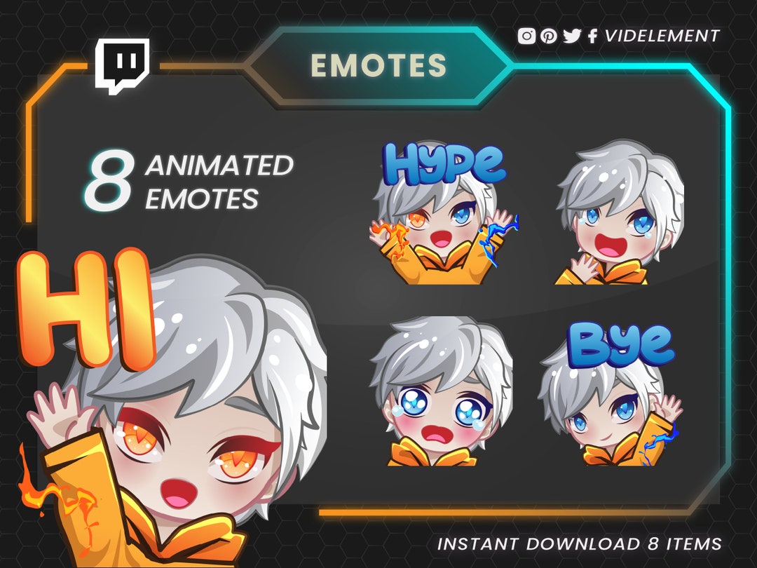 Animated Twitch Emotes 8 Dynamic Emotes for Streamers With a Flare for ...