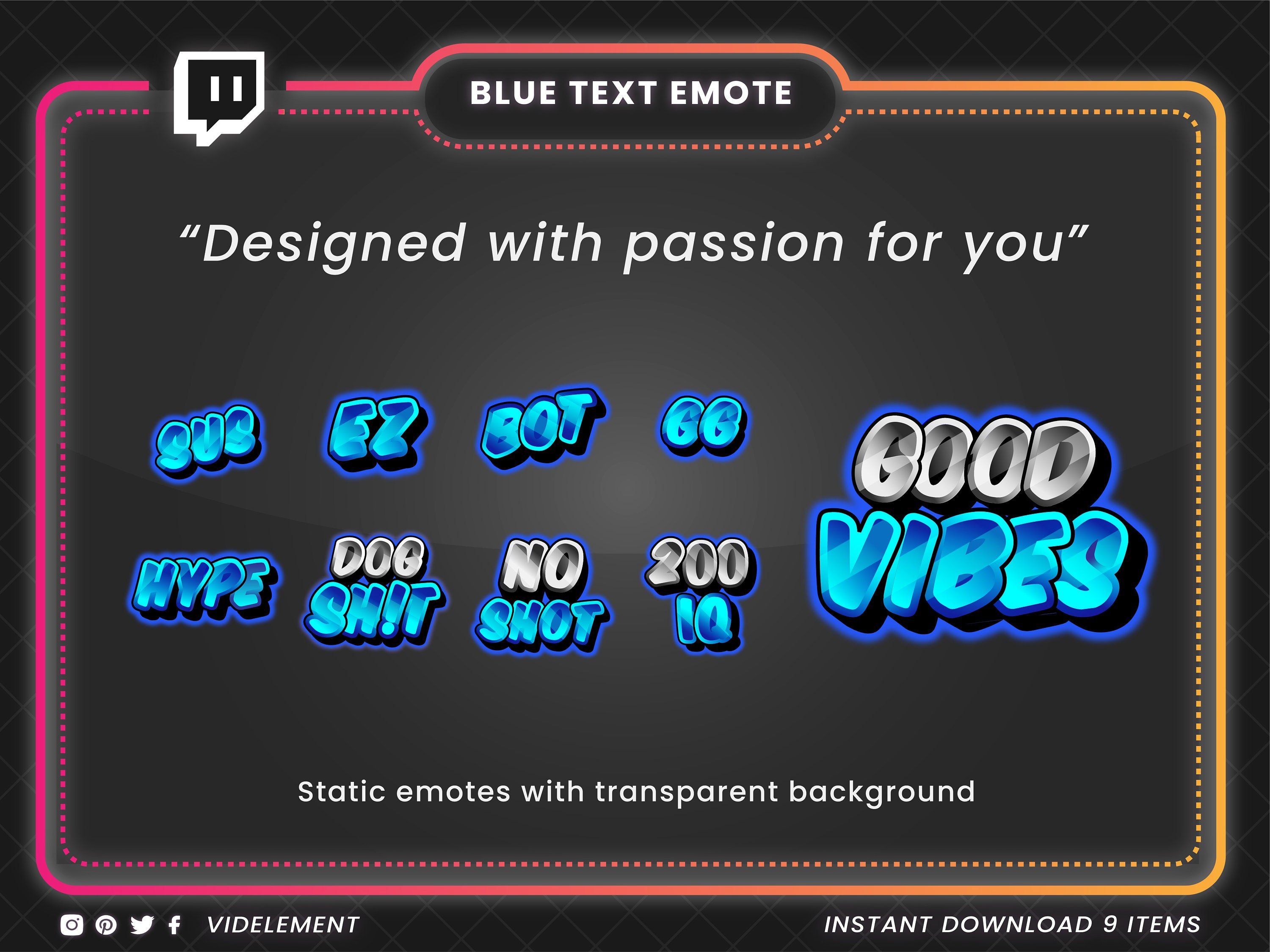 Twitch Text Emote Text Emotes Twitch Emotes Discord - Etsy Canada