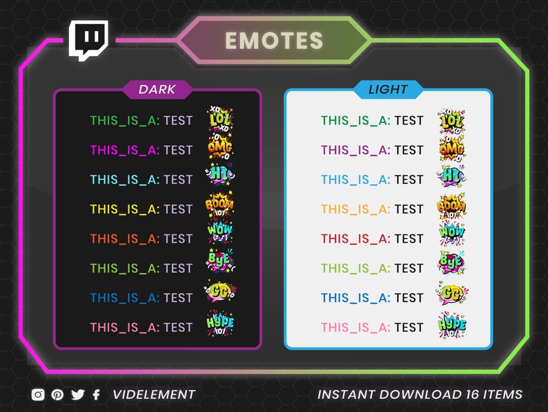 16 Animated Text Emotes, Twitch Emotes, Emotes Twitch, Discord Emotes ...