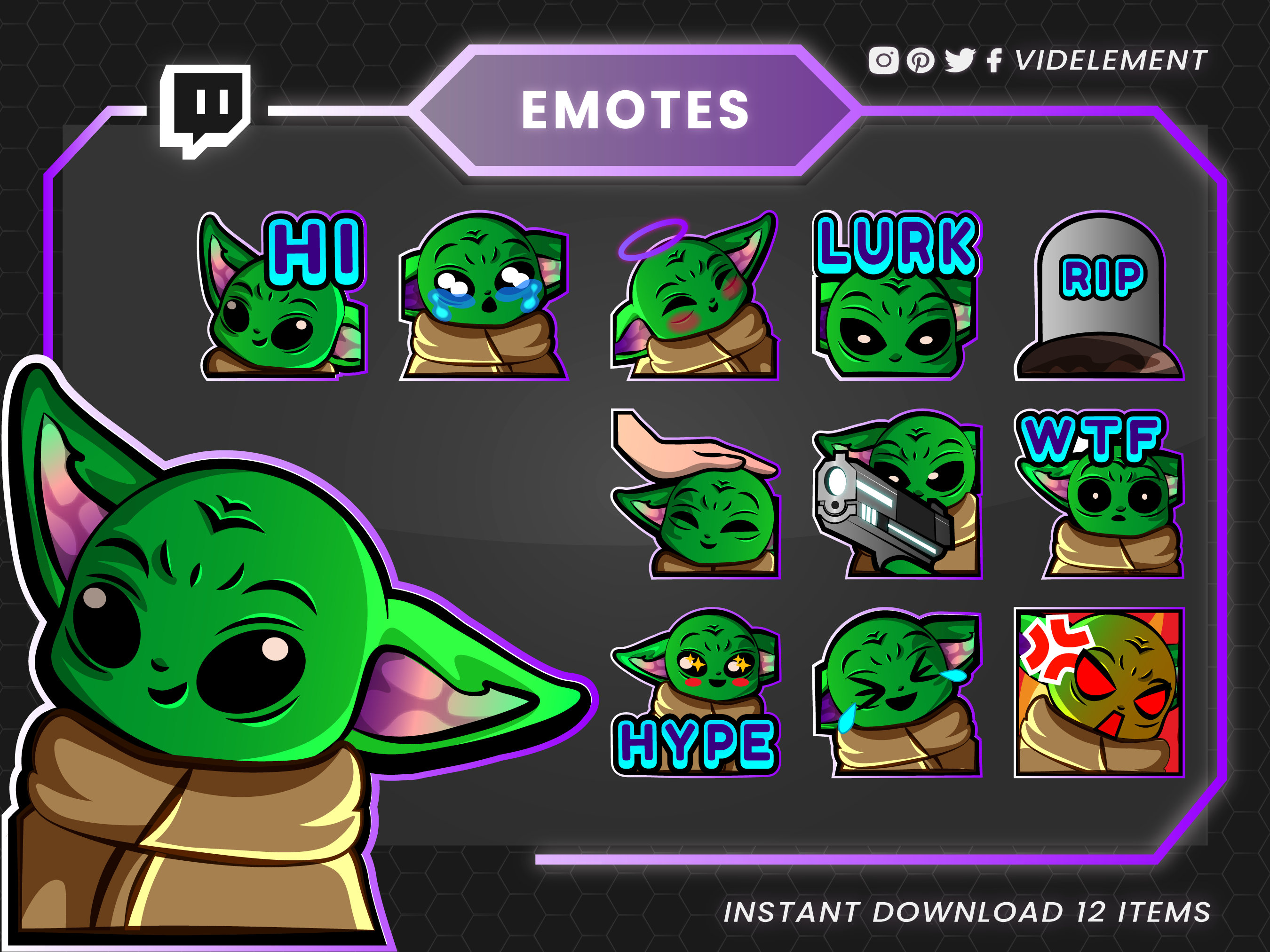 Goblin Emotes Twitch Emotes Twitch Sub Emotes Text Emotes - Etsy Denmark