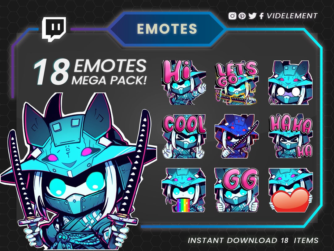 Twitch Emotes, Twitch Sub Emotes, Samurai Emotes, Chinobi Emotes ...