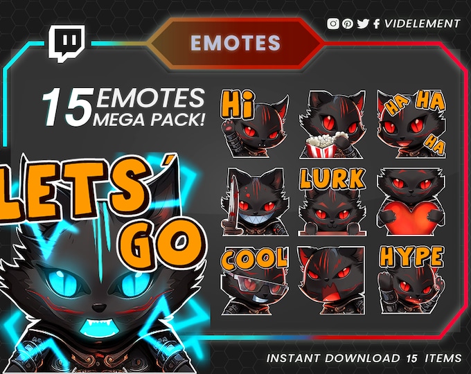 Wolf Emotes | Twitch Emote, Discord Emote, Text Emote, Animal Emote ...