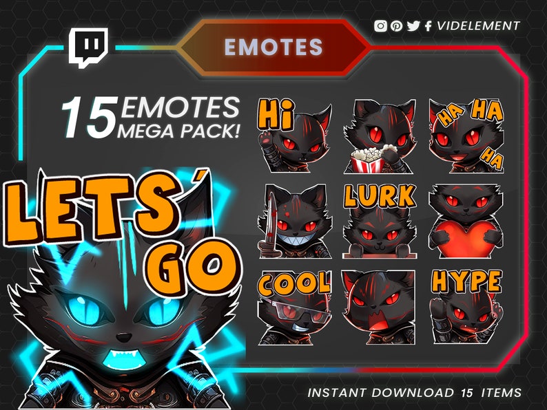 Twitch Emotes Twitch Sub Emotes Discord Emotes Cat Emotes - Etsy Canada