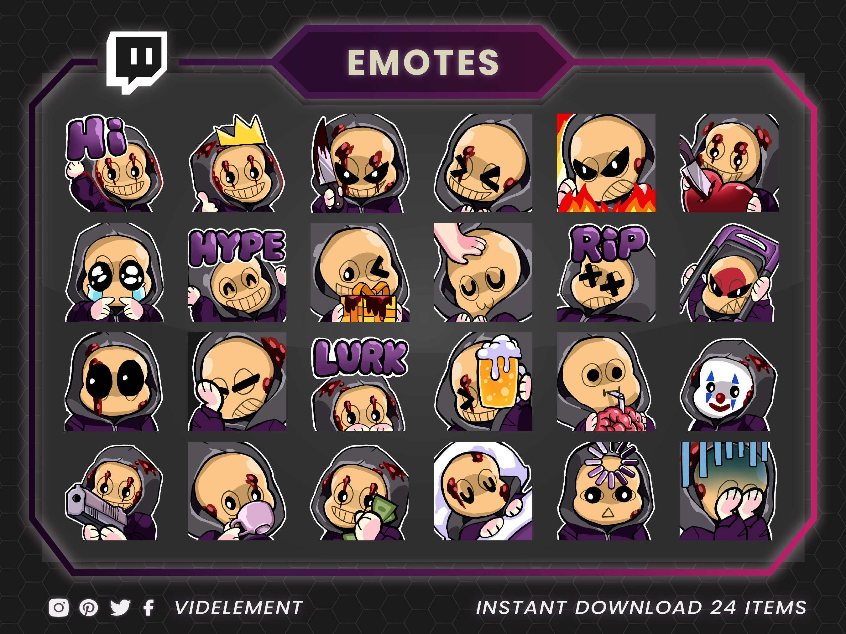 Twitch Emotes Twitch Sub Emotes Discord Emotes Text Emotes - Etsy UK