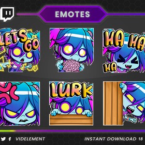 Twitch Emotes, Twitch Sub Emotes, Zombie Emotes, Monster Emotes ...