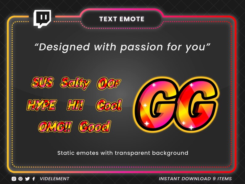 Text Emote, Twitch Text Emotes, Twitch Emote, Discord Emote, Omg Emote ...