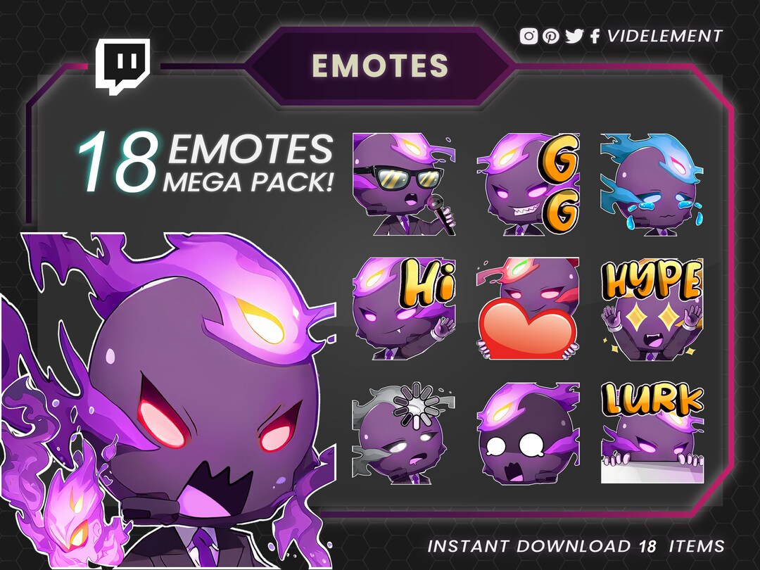 Twitch Emotes, Twitch Sub Emotes, Twitch Devil Emotes, Twitch Monster ...