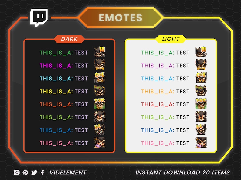 Werewolf Twitch Emotes: 20-piece Halloween Emote Pack - Etsy