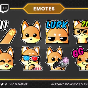 Twitch Emotes, Cute Emotes, Fox Emotes, Anime Twitch Emotes, Champion ...