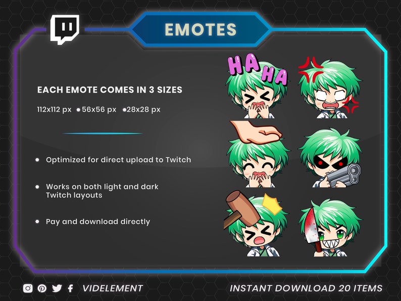 Twitch Emotes, Twitch Emote, Emotes Twitch, Anime Emote, Kawaii Emotes ...