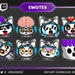Wolf Emotes, Twitch Emotes, Twitch Sub Emotes, Discord Emotes, Text ...