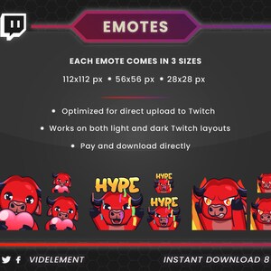 Buffalo Emotes, Twitch Emotes, Twitch Sub Emotes, Discord Emotes, Text ...