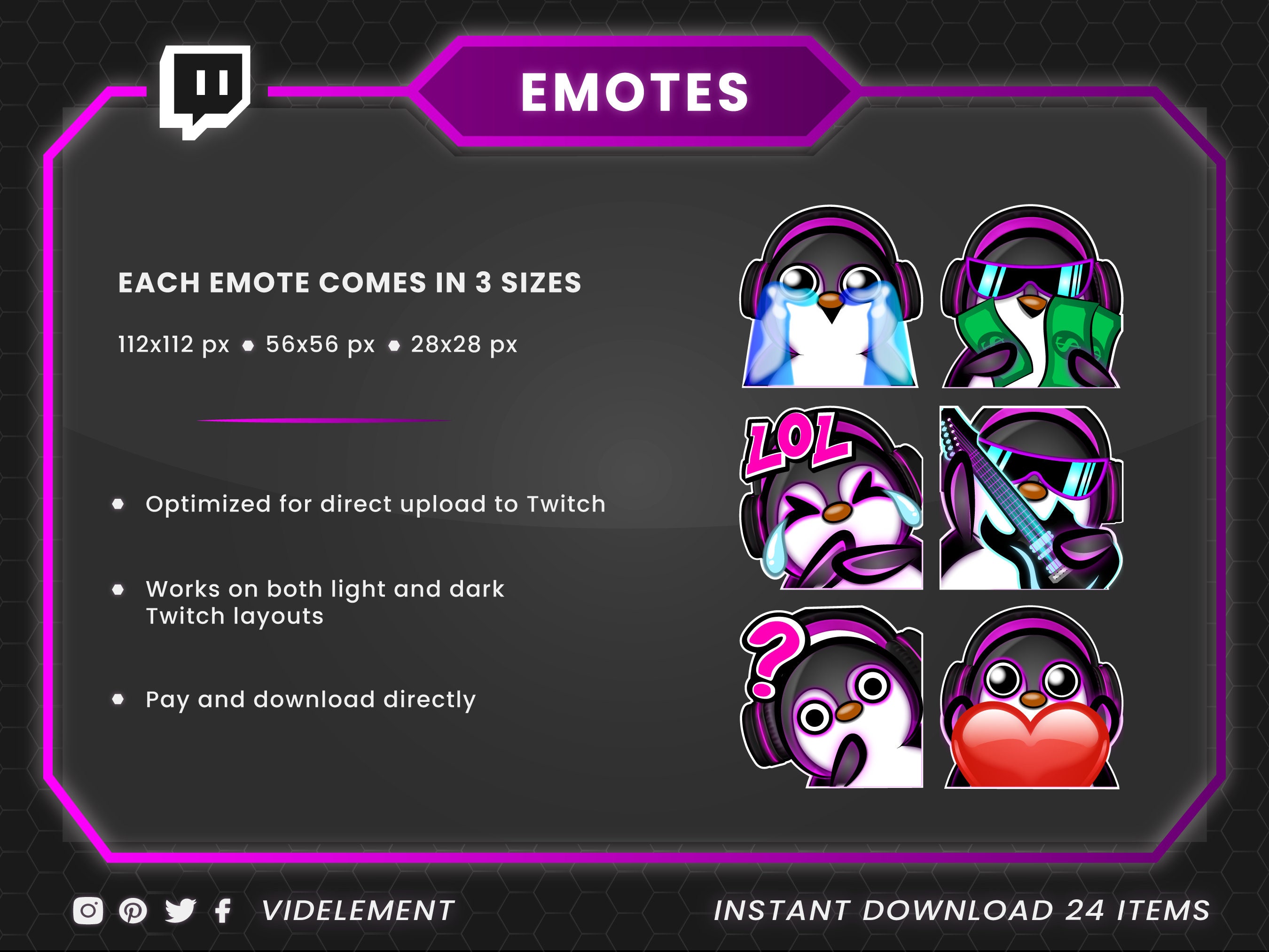Twitch Emotes Discord Emotes Twitch Sub Emotes Cute Emotes - Etsy Hong Kong