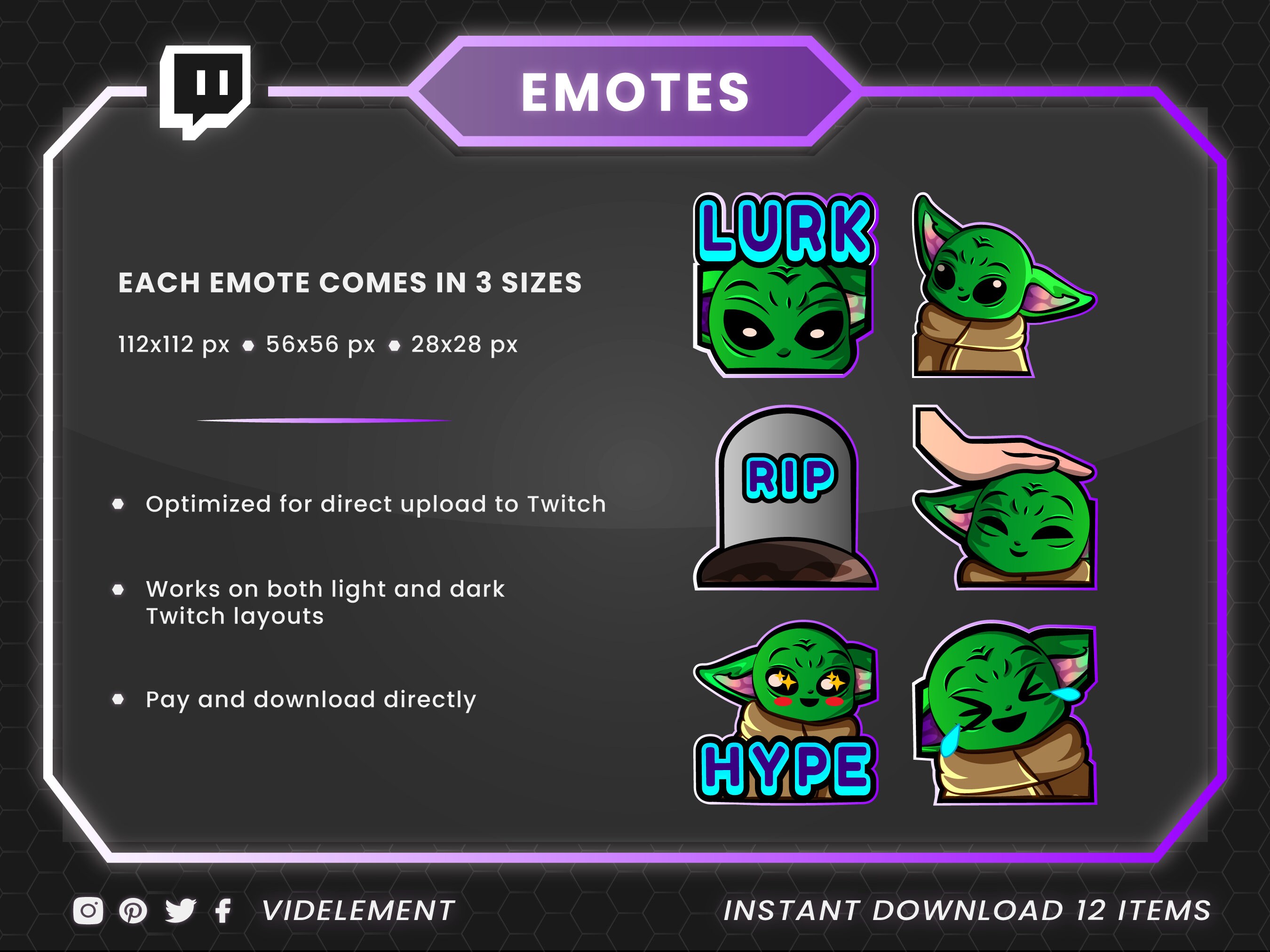 Goblin Emotes Twitch Emotes Twitch Sub Emotes Text Emotes - Etsy