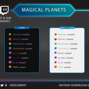 Twitch Sub Badges, Planet Sub Badges, Cute Sub Badges, Galaxy Sub ...