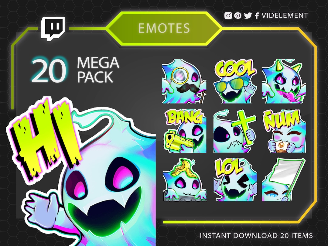 Phantom Power: 20 Ghost Emotes for Engaging Twitch Stream Interactions ...