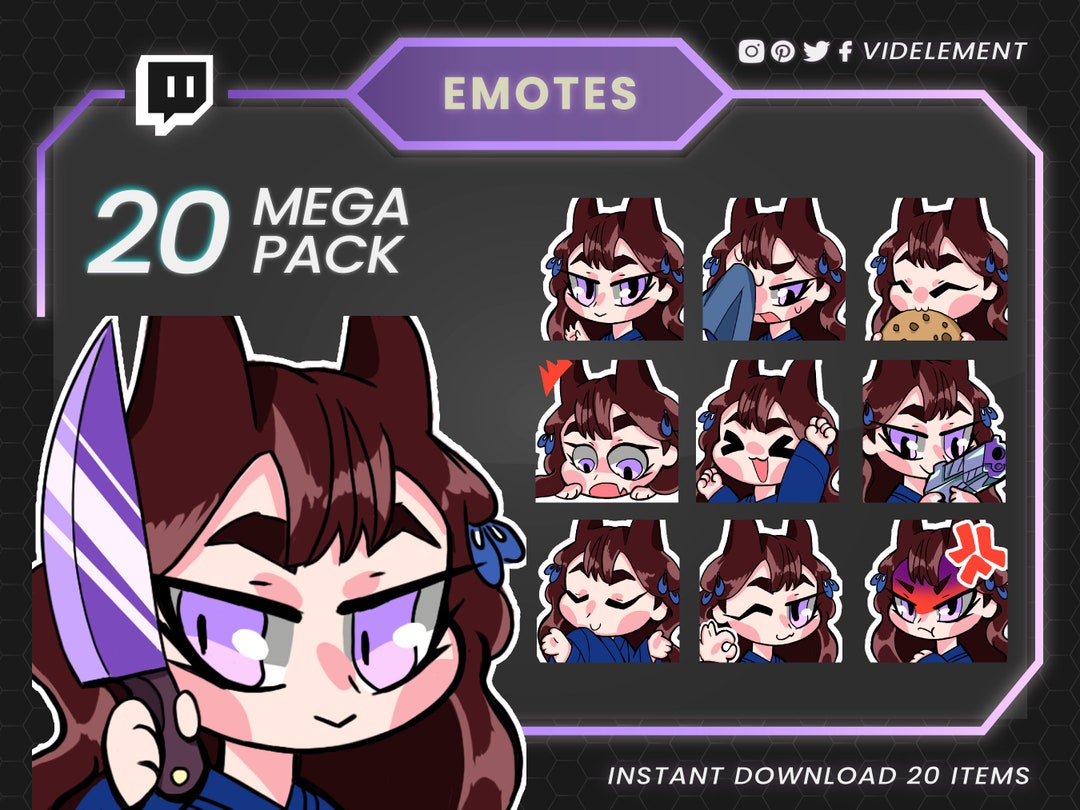 Anime Emotes, Manga Emote, Twitch Cute Emotes, Discord Emotes, Text ...