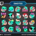 20 Twitch Emotes Celebrating the Sleek Style of Chibi Lizards Twitch ...